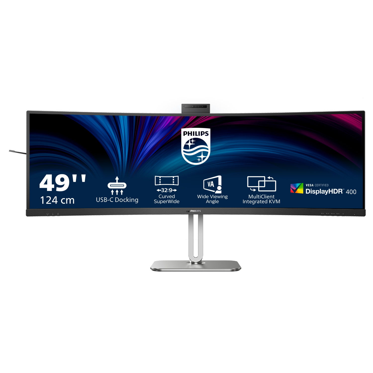 Philips 49B2U5900CH - É O Novo Monitor Curvo Da Marca E Traz Uma Webcam ...
